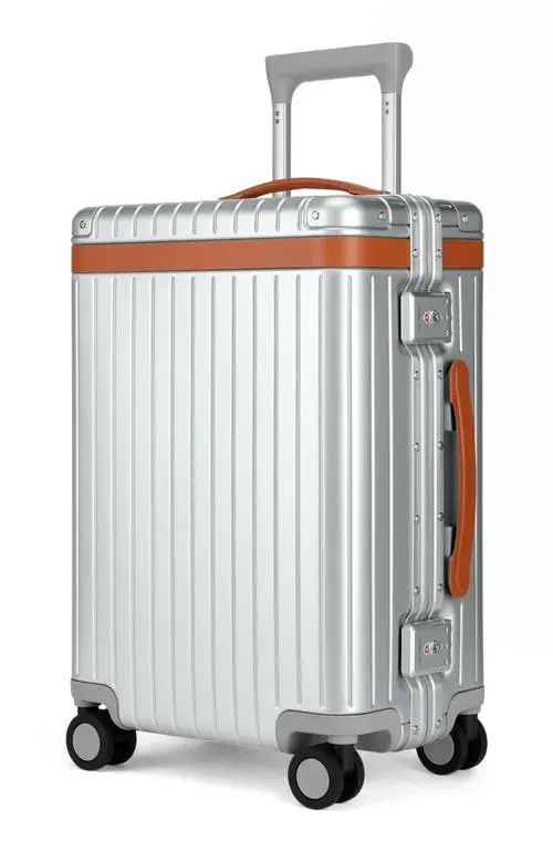 CARL FRIEDRIK Aluminium Carry-on Luggage - Silver/cognac