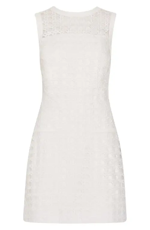 MILLY Moira Lace Sleeveless Mini Dress