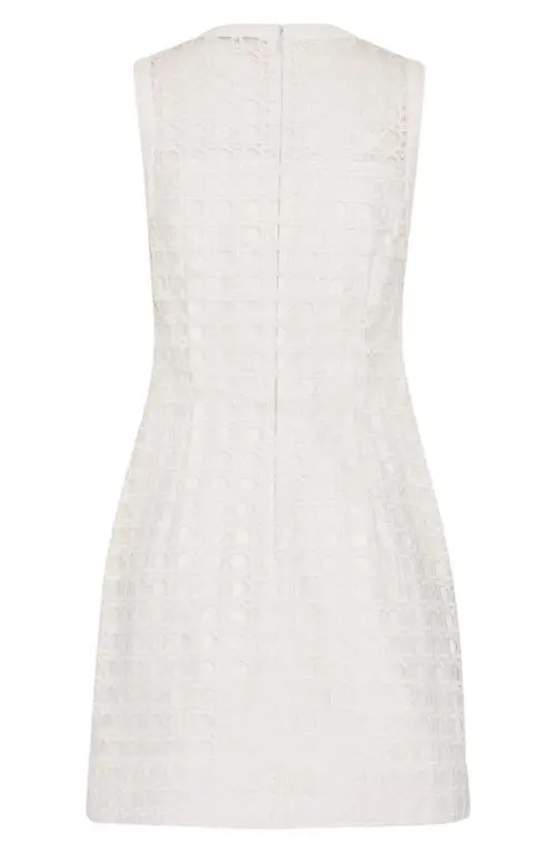 MILLY Moira Lace Sleeveless Mini Dress
