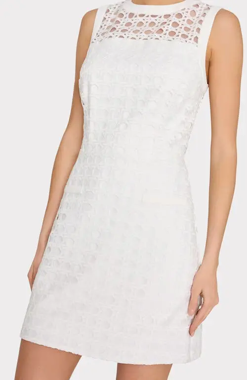 MILLY Moira Lace Sleeveless Mini Dress