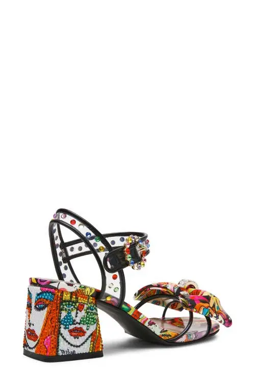 Betsey Johnson Embellished Ankle Strap Sandals