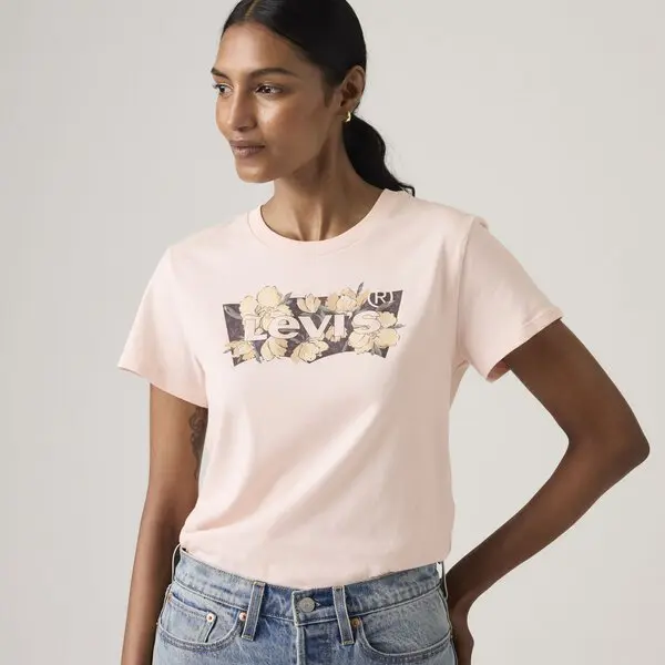 LEVI'S Floral Logo Crewneck T-shirt