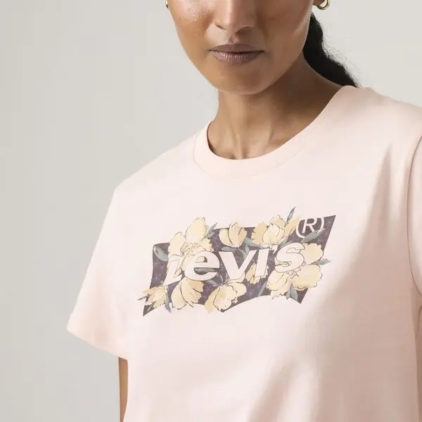 LEVI'S Floral Logo Crewneck T-shirt
