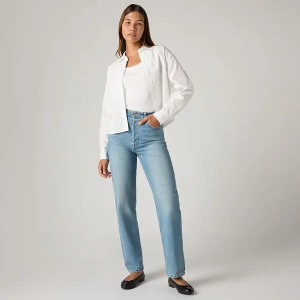 LEVI'S Ribcage Straight Ankle Jeans - Center Lane