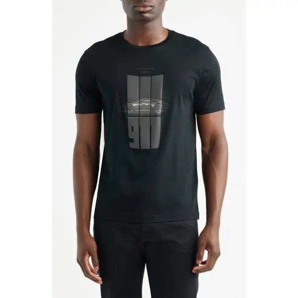 BOSS Porsche Spirit 70 Grx 1 Graphic T-shirt - Black