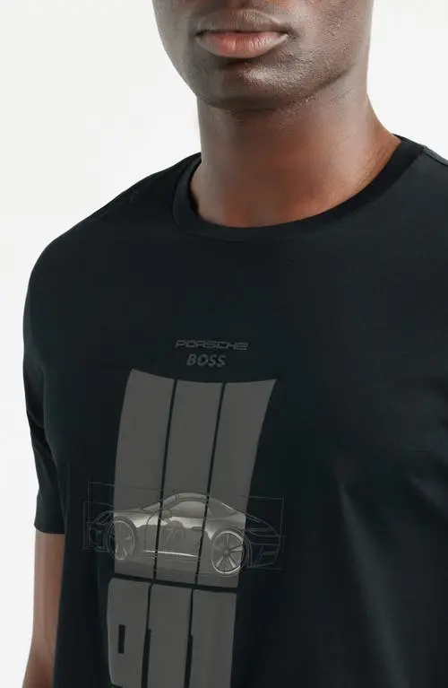BOSS Porsche Spirit 70 Grx 1 Graphic T-shirt - Black