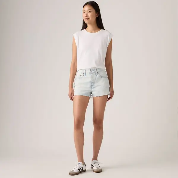 LEVI'S 501 High Rise Denim Shorts - Glacial Pace