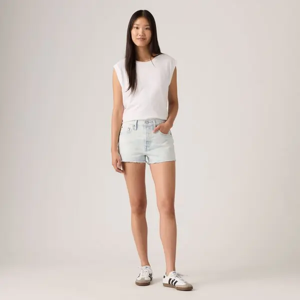 LEVI'S 501 High Rise Denim Shorts - Glacial Pace