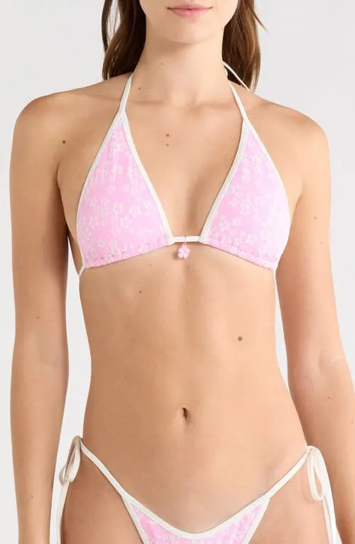 KULANI KINIS Triangle Bikini Top With Floral Pattern - Sugar Sprinkle