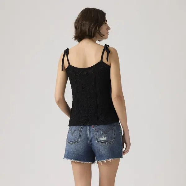 LEVI'S Abbey Tie-shoulder Sweater Tank Top - Anthracite Night