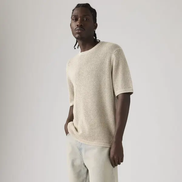 LEVI'S Stinson Knit Sweater Shirt - Pumice Stone
