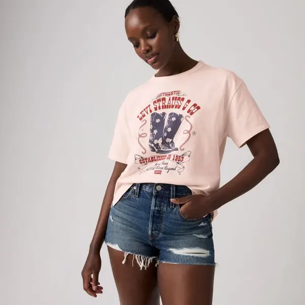 LEVI'S Graphic Vintage Short Sleeve Tee - Poster Daisy Boot