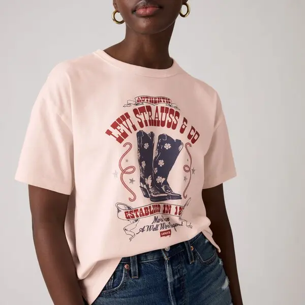 LEVI'S Graphic Vintage Short Sleeve Tee - Poster Daisy Boot