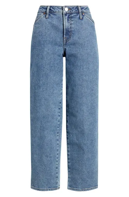 CITY BLUES Slant Pocket Ankle Straight Leg Jeans