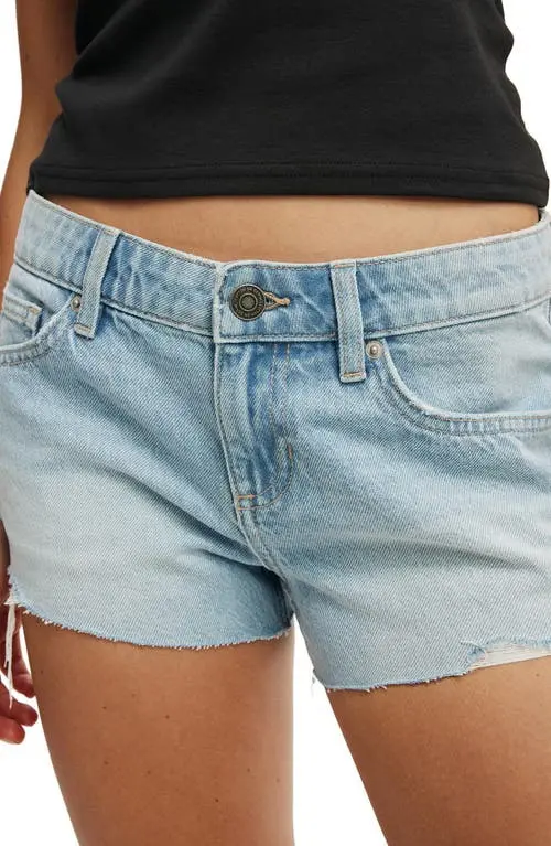 COTTON ON Micro Low Rise Denim Cutoff Shorts