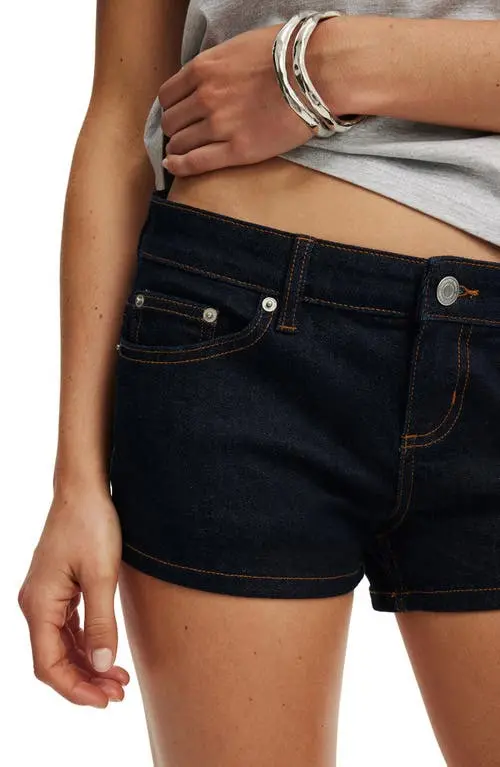COTTON ON Micro Low Rise Denim Shorts