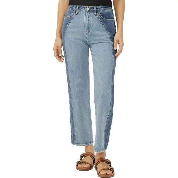SILVER JEANS CO. High Waist Straight Leg Jeans