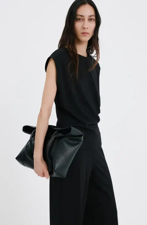 Mango Pleated Top