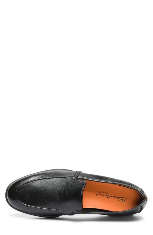 Santoni Malibu Slip-on Shoe - Black-n01