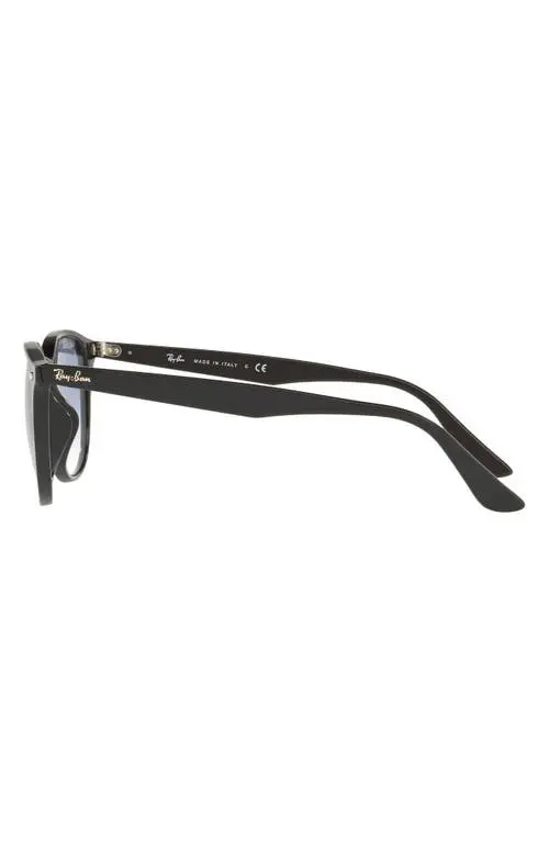 Ray-ban Round Frame Sunglasses - Black/clear Gradient Blue