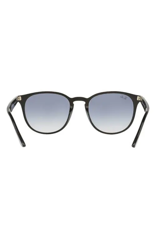 Ray-ban Round Frame Sunglasses - Black/clear Gradient Blue