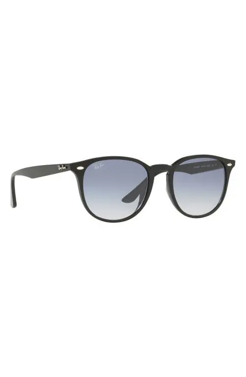 Ray-ban Round Frame Sunglasses - Black/clear Gradient Blue