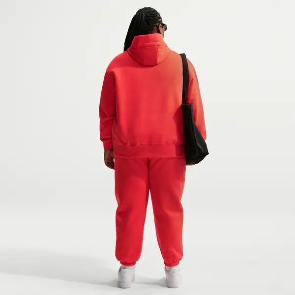 Nike Phoenix Fleece High-waisted Oversized Sweatpants - Red