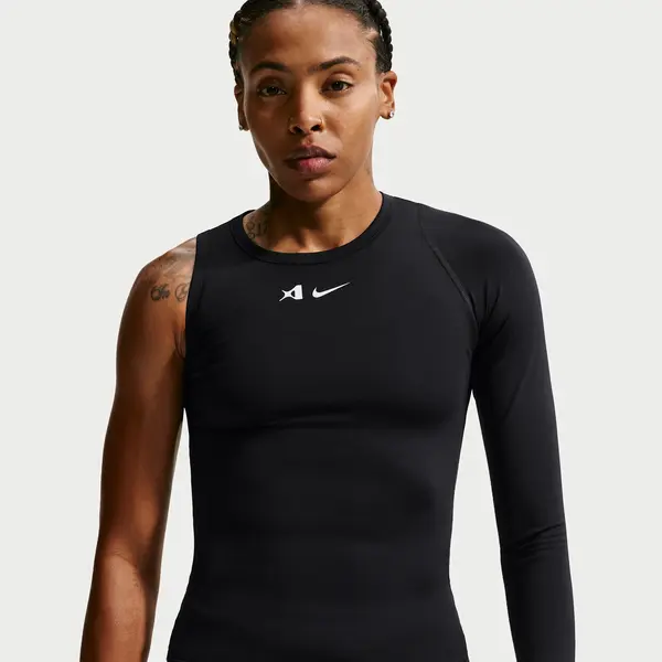 Nike A'ja Wilson Asymmetric Reversible Dri-fit Basketball Top - Black