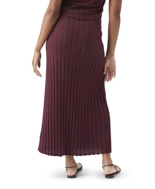 RIPE MATERNITY Rib Knit Maxi Skirt - Maroon