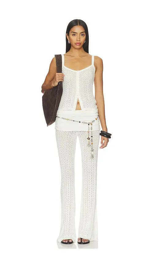 Tularosa Erin Pointelle Knit Tank - Ivory
