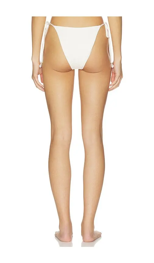 LA PORTE Luxe Aurora Bikini Bottom - Cloud Dancer