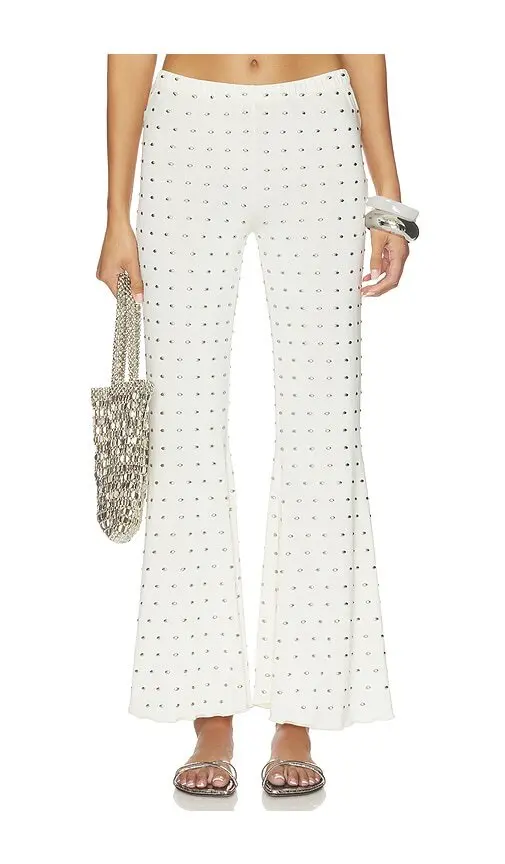 SIEDRES Jeslynn Flare Leggings With Studded Detail