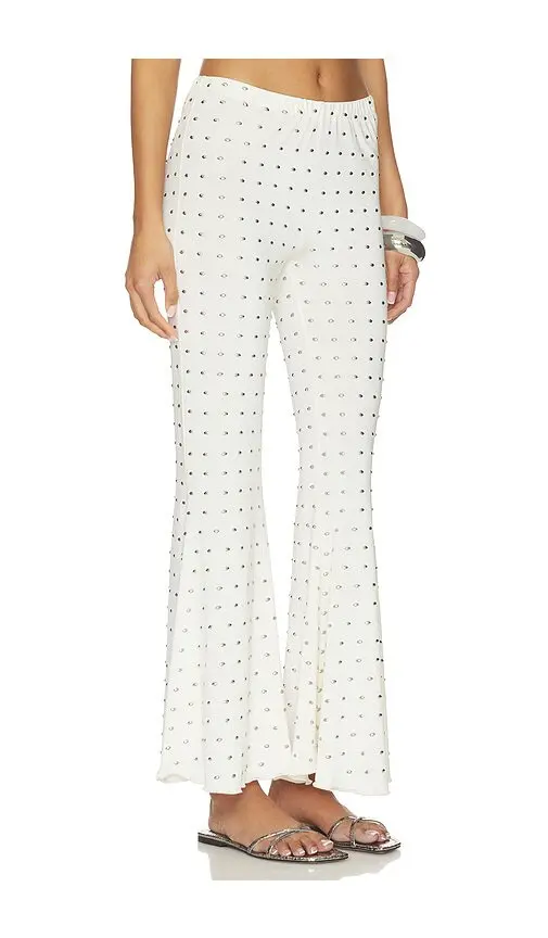SIEDRES Jeslynn Flare Leggings With Studded Detail