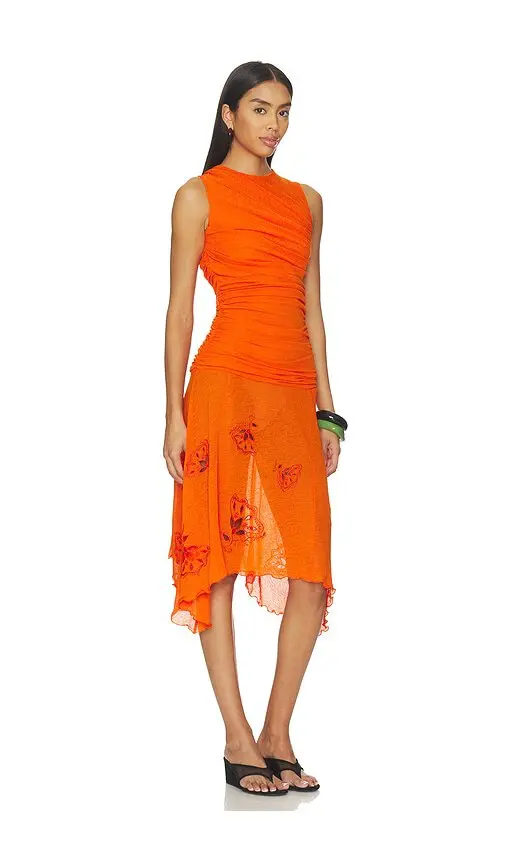 SIEDRES Nuina Ruched Dress With Open Back