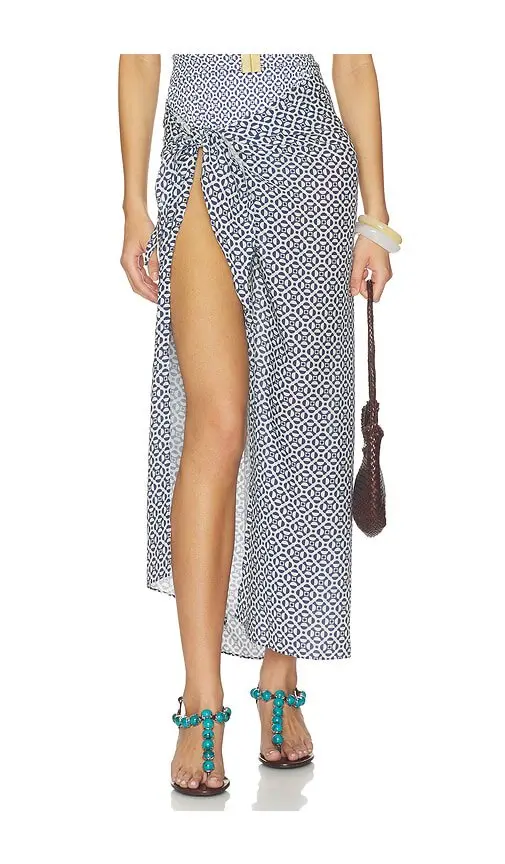 LA PORTE Flyn Pareo - Yacht Geo Print