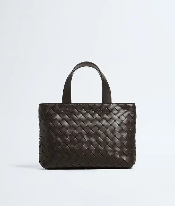 Bottega Veneta Mini Intrecciato Zipped Tote - Fondant