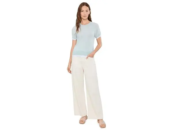 Vince Double Layer Raglan Short Sleeve Crew