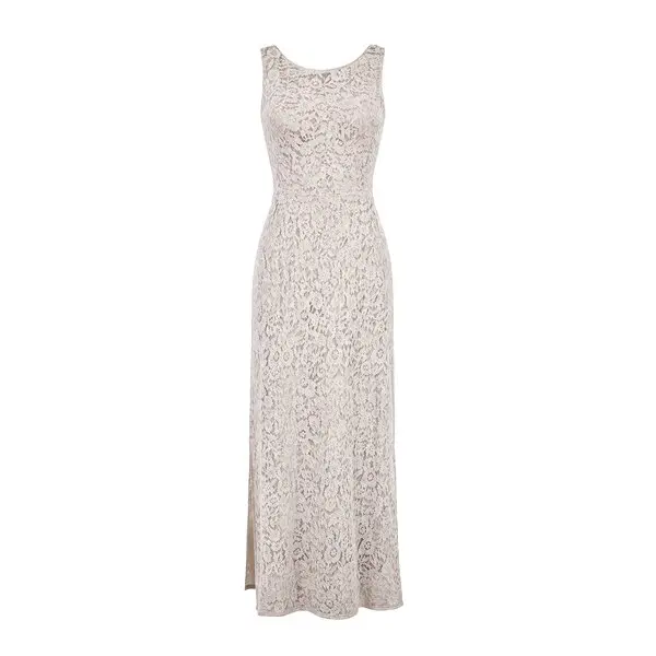 CHIARELLA Opaline Lace Maxi Dress - Grey