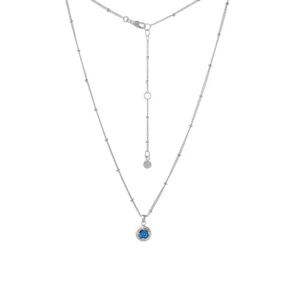 MOON LONDON London Blue Topaz Sterling Necklace - Silver