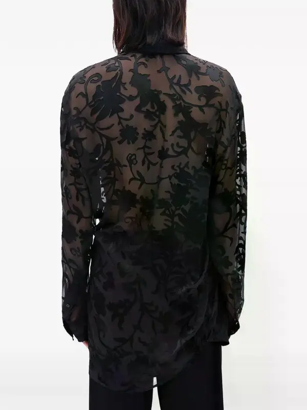 ANN DEMEULEMEESTER Mark Floral Pocket Shirt