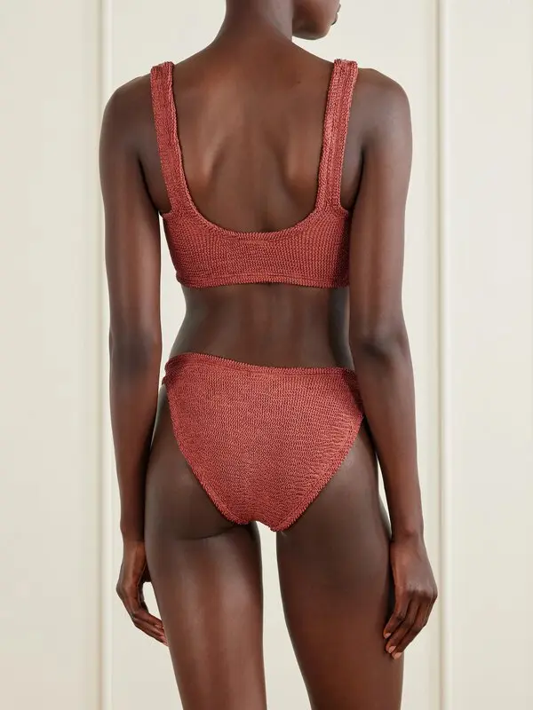 Hunza G Embellished Original Crinkle™ Bikini - Red