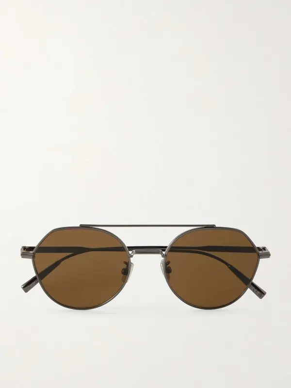Dior Aviator-style Gold-tone Sunglasses - Silver