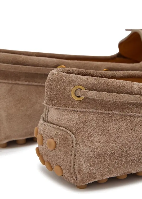 TOD'S Gommino Suede Loafers - Brown