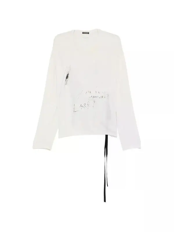 ANN DEMEULEMEESTER Emil Graphic-print Long-sleeve Top