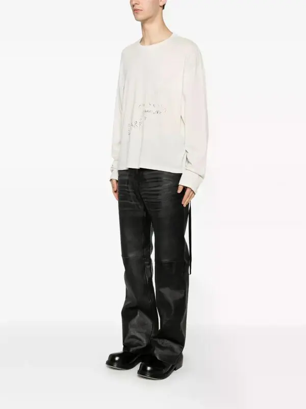 ANN DEMEULEMEESTER Emil Graphic-print Long-sleeve Top