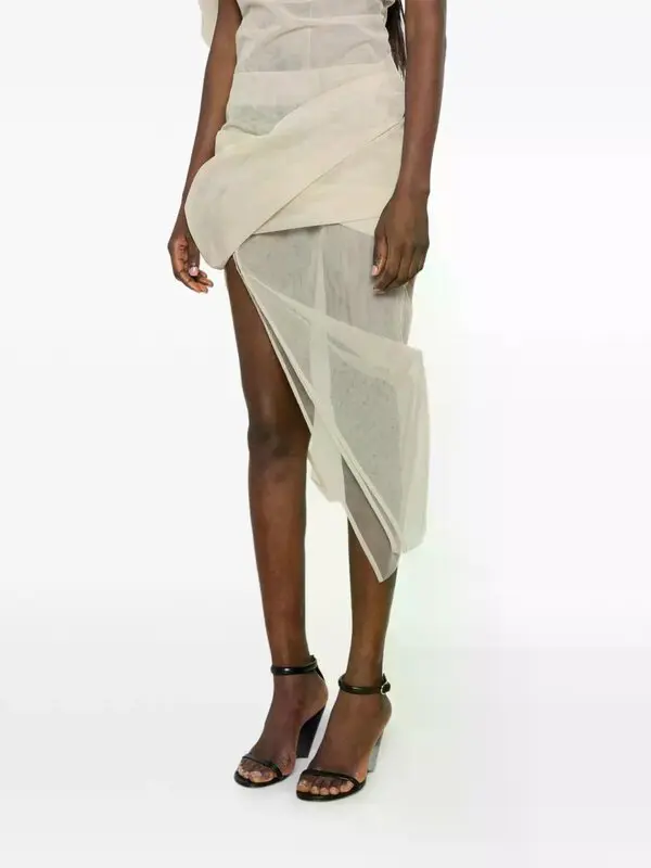 Rick Owens Draped Calf Skirt