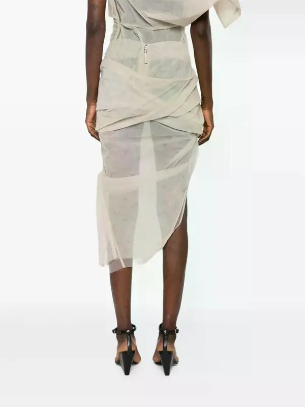 Rick Owens Draped Calf Skirt