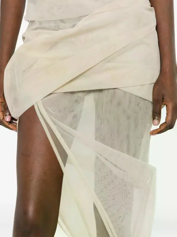 Rick Owens Draped Calf Skirt