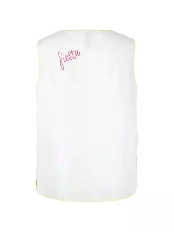 MARCCAIN Embroidered V-neck Blouse