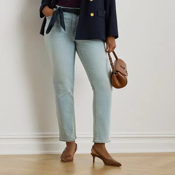 Ralph Lauren Mid-rise Straight Ankle Jeans - Casseah Wash